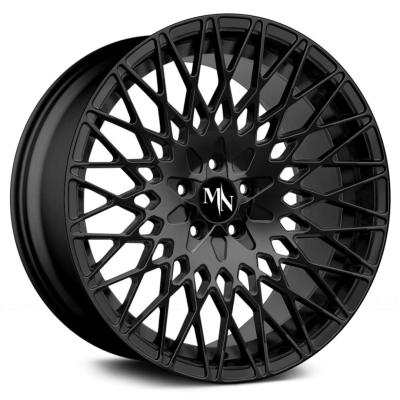 China 6061-T6 Aluminum Alloy Endless Finish Gross Black Forged Wheels for sale