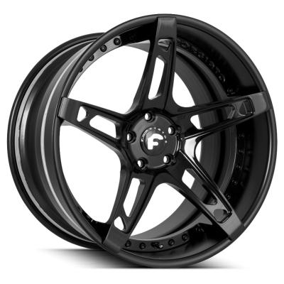 China Monoblock 3PC Matt Black Forgiato Forged Wheels Affilato-ECL for sale