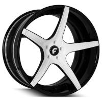 China Black Lip Forgiato Forged Wheels Aerospace Grade White Face Rims for sale