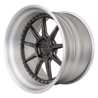 China Deep Dish PUR LG08 3 Piece Forged Wheels Customized Finishes for sale