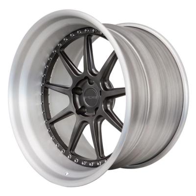 China Deep Dish PUR LG08 3 Piece Forged Wheels Customized Finishes for sale