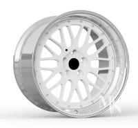 China 2 Piece Forged Custom Wheels BBS LM LMR LeMans Gold Rims For BMW 370z 350z for sale