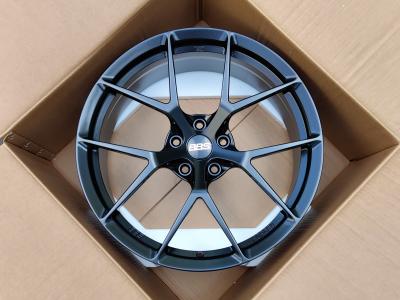 China BBS Fi-R Satin Black Wheels 6061-T6 Aluminum Alloy Forged Wheels for sale