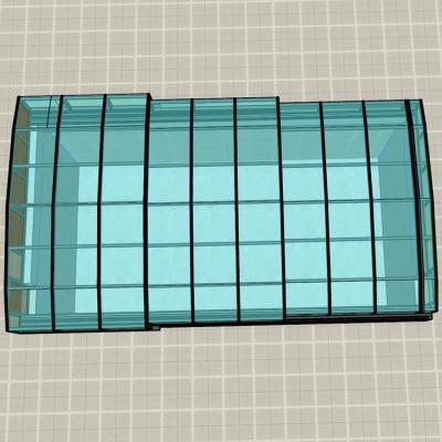 China Hot Selling Top Aluminum Outdoor Sunroom Polycarbonate Rolling Roof for Terrace Removable Patio Roof Retractable Tarp Roof for sale