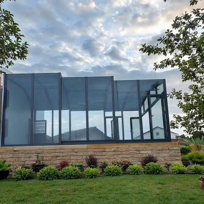 China New Design Aluminium Cheap Sunroom Kits House Free Standing Sunroom and Glass Houses Retractable Movable Conservatory Sunroom for sale