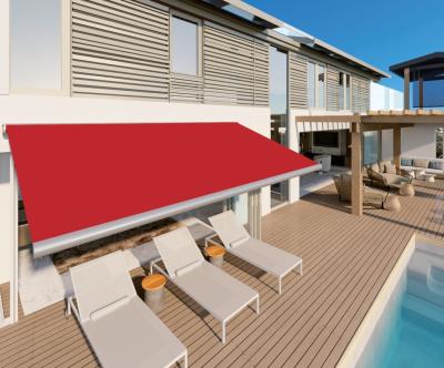 China Customizable Design Retractable Awning with Aluminum Frame and UV-Resistant Polyester for Outdoor Sunshade for sale