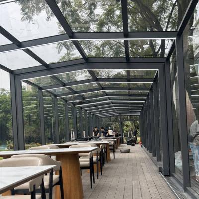 China Modern 4 Season Retractable Sun Room with 5 Year Warranty, 6063-T5 Aluminum Alloy and Laminated Tempered Glass for Outdoor Living for sale