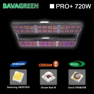 China 10V Dimming LED Grow Lights SAMSUNG LM301B LM301H 720W With UVB Light for sale