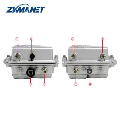China ZKManet2532UM 5.8GHz Wireless MESH Base Station with 90Mbps Throughput and 20km Range for sale