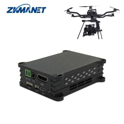 China 15km 30dBm Light Weight COFDM Drone Airborne HD Wireless Video Transmitter with AES256 Encryption for sale