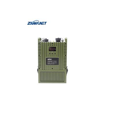 China ZKMANET3261 40dBm 40km Frequency Hopping Manpack IP Mesh Radio with HDMI and Battery for sale
