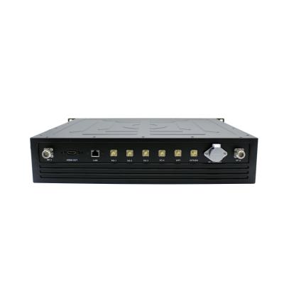 China Marine Ship Mounted FHSS RF Radio Data Link 2U 12.5kg 7ms Latency 20MHz for sale
