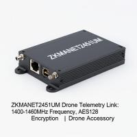 China ZKMANET2451UM Drone Data Link 1400-1460MHz 4W Output AES128 Encryption for sale