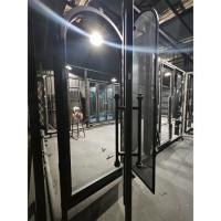 China Bathroom Arched Iron Door  Modern  Single Iron Front Doors for sale