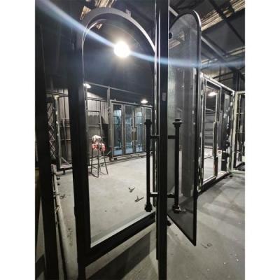 China Bathroom Arched Iron Door  Modern  Single Iron Front Doors for sale