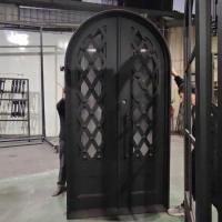 China 4 Mesh Architectural  Wrought Iron Entry Security Screen Door for sale