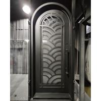China Bathroom Arched Iron Door  Modern  Single Iron Front Doors for sale