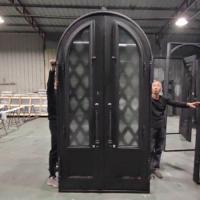 China 4 Mesh Architectural  Wrought Iron Entry Security Screen Door for sale