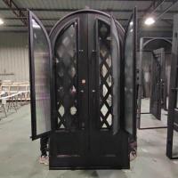 China 4 Mesh Architectural  Wrought Iron Entry Security Screen Door for sale