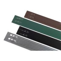 China 140mm Flexible Aluminium Garden Edging ISO 6063 Silver Aluminum Landscape Edging for sale