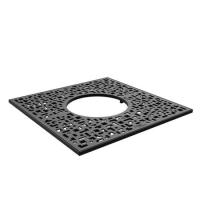 China ISO Cast Aluminum Street Furniture Wear Corrosion Resistance Square Tree Grate for sale