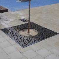 China ISO Cast Aluminum Street Furniture Wear Corrosion Resistance Square Tree Grate for sale