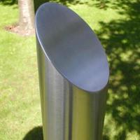 China Reflective Stainless Steel Bollard Hot Dip Galvanized Steel Removable Bollards for sale