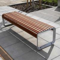 China Leisure Solid Wood Bench School Public Places Modern Wooden Bench for sale