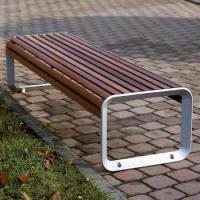 China Leisure Solid Wood Bench School Public Places Modern Wooden Bench for sale