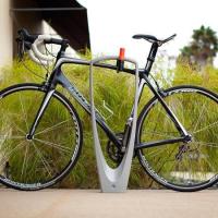 China Solid Street Furniture Public Cast Aluminum Bike Rack Steel Public Bicycle Rack for sale