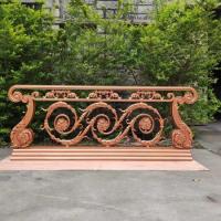 China Beautiful Pattern Cast Aluminum Customized Color Aluminum Safety Barrier for sale