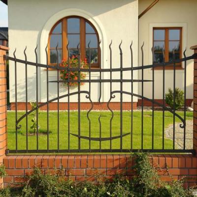 China High Security Wrought Iron Fence Modern Smooth Decorative Iron Fence Panels for sale