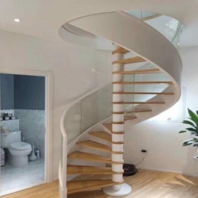 China Interior Decoration Metal Circular Staircase Monorail  Steel Spiral Staircase for sale
