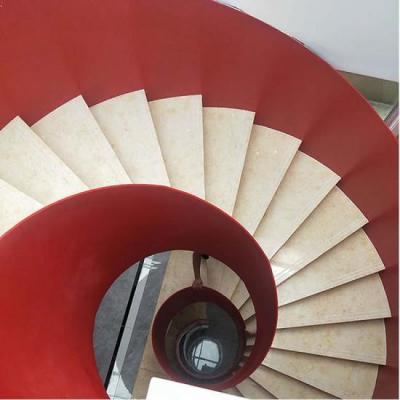 China Hotel Durable Steel Stairs  Prefab Metal Spiral Staircase ODM for sale