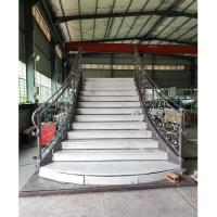 China Private Customized Steel Frame Staircase Exterior Metal Spiral Staircase With Balustrade for sale