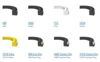 China Rubber ring with Brass Or Stainless Steel Backup Nitrile Rubber Seal Wing Union Hammer Seals for sale