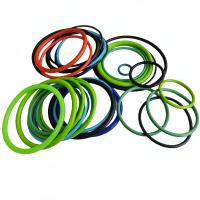 China Oil Resistance Flexible Colored NBR FKM HNBR EPDM Rubber Ring Seals for sale