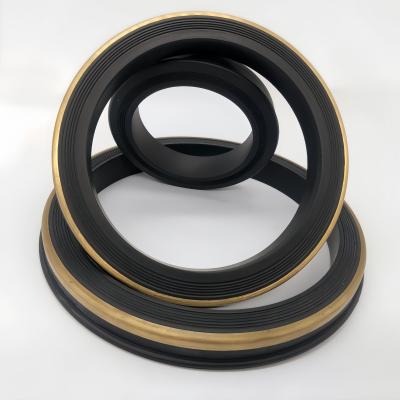 China Nitrile Rubber Seal Sour Gas Service Hammer Union Seals With Brass Or Stainless Steel Backup Anti Extrusion Ring for sale