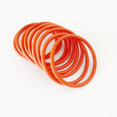 China Orange Versatile Rubber O Rings for Chemical Resistant Applications for sale