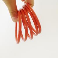 China Orange Versatile Rubber O Rings for Chemical Resistant Applications for sale