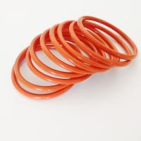 China Orange Versatile Rubber O Rings for Chemical Resistant Applications for sale