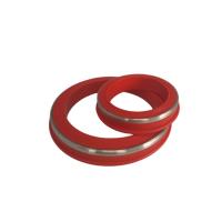 China Rubber ring with Brass Or Stainless Steel Backup Nitrile Rubber Seal Wing Union Hammer Seals for sale