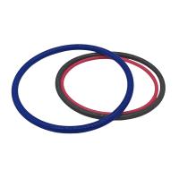 China Various Industrial big and small orange blue black colorful silicone rubber o ring with high heat resistant for sale