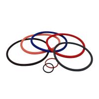 China Various Industrial big and small orange blue black colorful silicone rubber o ring with high heat resistant for sale