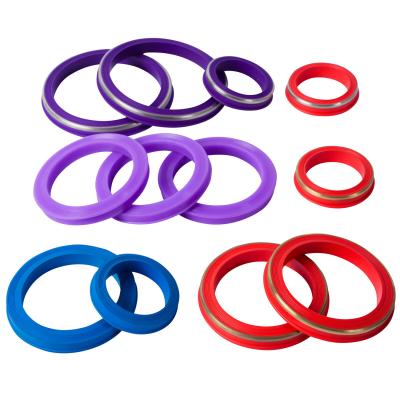 China 80-90 Shore A Oil Pipes Nitrile Rubber Hammer Union Lip Seal Rings for sale
