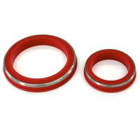 China Temperature Resistant FKM Lip Style Hammer Union Seals with SS Ring Designed for H2S & CO2 Environments for sale