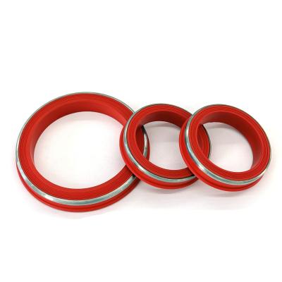 China Temperature Resistant FKM Lip Style Hammer Union Seals with SS Ring Designed for H2S & CO2 Environments for sale