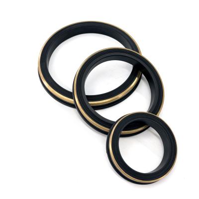 China Premium NBR Hammer Union Seals with Brass Anti-Extrusion Ring | Fig 602, 1002, 1502 High Pressure Lip Seals | Nitrile Oilfield Seals for Pipeline for sale