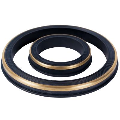 China NBR 80 Shore A Hammer Union Seal with Brass Support Ring  2