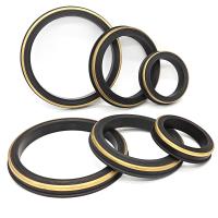 China NBR 80 Shore A Hammer Union Seal with Brass Support Ring  2